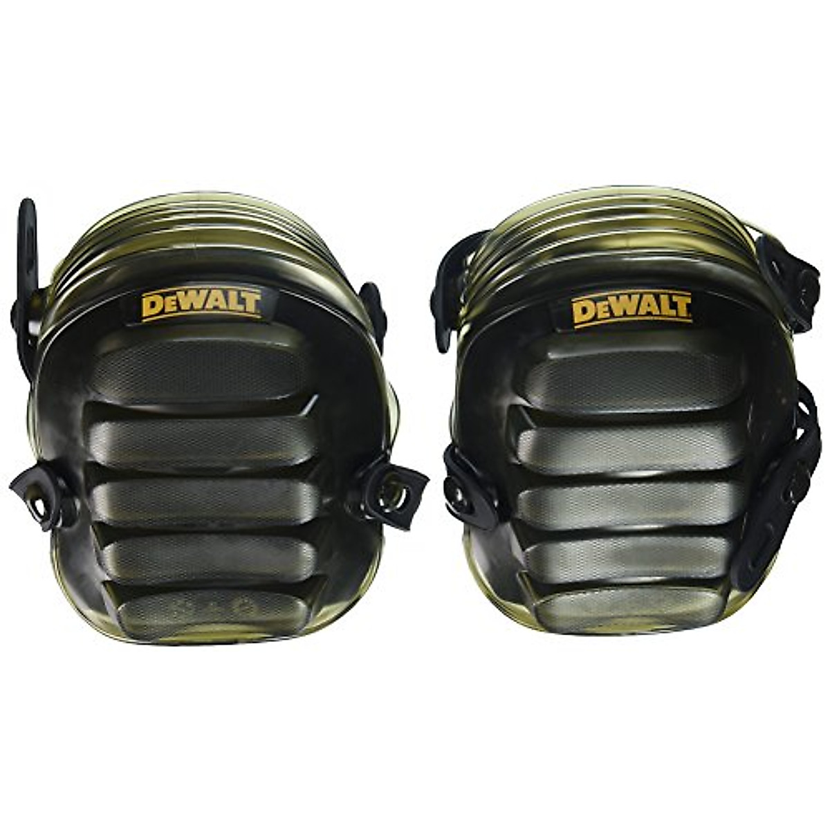 DEWALT DG5217 All-Terrain Kneepads with Layered Gel Padding with Full Size, All Terrain Cap, Grey, Pack of 1