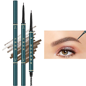 Eyebrow Pencil,3 PCS Waterproof Professional Makeup Micro Brow Pencil,Brow Kit with Eyebrow Brush and Razor,Ultra-Fine Mechanical Pencil