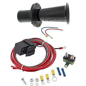 Speedway Black Ah-oo-gah Horn & Universal Electric Relay