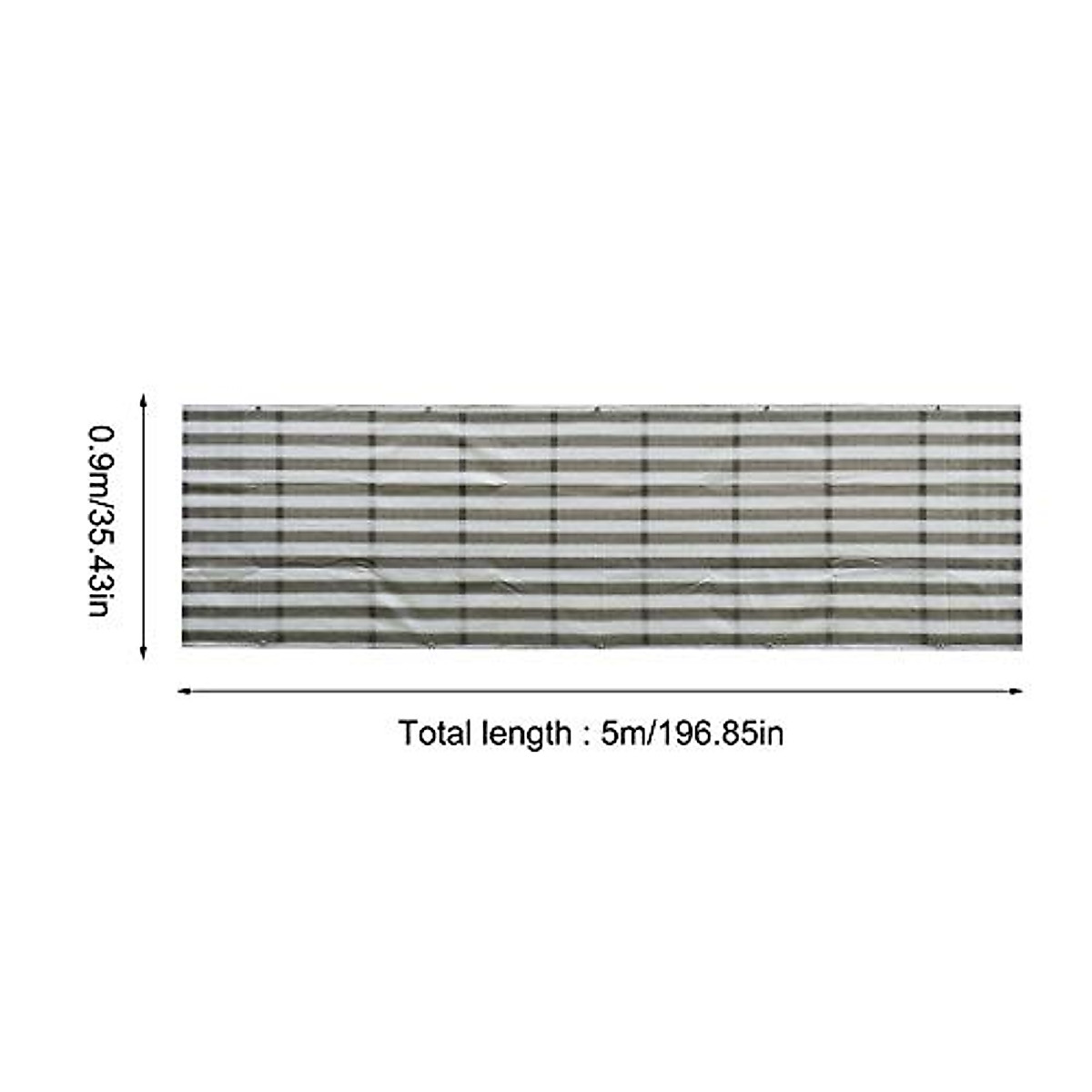 Ohstgp 3 x 16.5 Feet Privacy Screen Fence Netting Balcony Deck Privacy Screen with Grommets & Cable Ties,Garden Windscreen Mesh Shade Sail Net Barrier