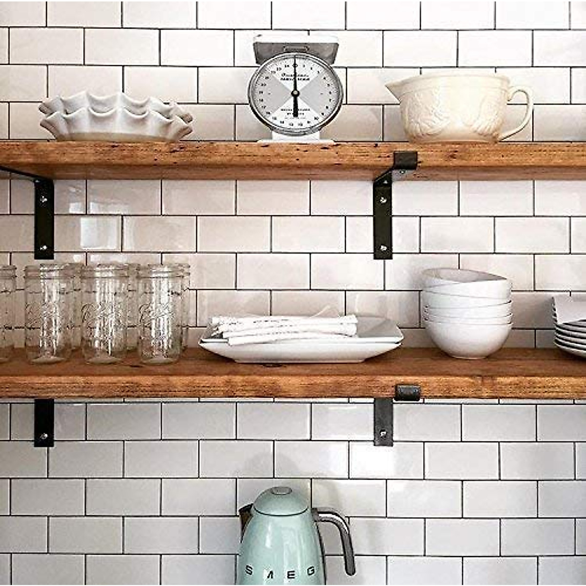 2 Pack - Lip Shelf Bracket, Iron Shelf Brackets, Metal Shelf Bracket, Industrial Shelf Bracket, Modern Shelf Bracket, Shelving