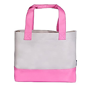 Wildkin Tote Bag for Kids & Adults, Measures 19.5 x 13 x 4.5 Inches, Polyester Fabric Travel Tote Bags, Features Two Durable Carrying Handles with Moisture-Resistant Interior Lining (Unicorns)