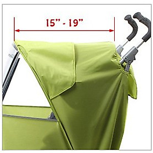 Manito Elegance Plus Stroller Weather Shield/Rain Cover, Gray