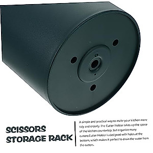 AUTSUPPL Knife Blocks Knife Holders Universal Cutter Block Cutter Storage Rack Counter Knife Holder Kitchen Scissor Rack Slot Kitchen Cutter Block Kitchen Cutter Storage Holder Abs Green