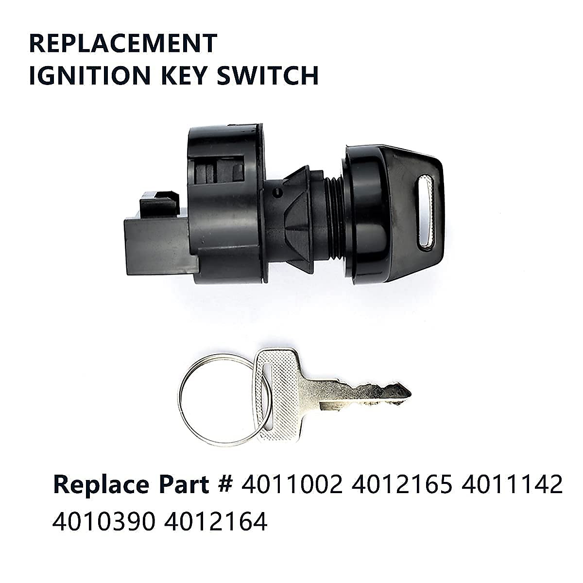 Ignition Key Switch Compatible with Polaris Sportsman 400 500 570 600 700 800 Ranger 400 425 500 570 700 800 900 1000 RZR 570 800 900 XP 1000 Replace 4011002 4012165 Off/on/Start 3 Position