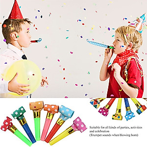 Koogel 100 Pcs Party Blower, Colorful Birthday Noisemakers Birthday Blow Horns Party Whistles New Years Party Noisemakers Whistles Party Blowouts Party Favors Noise Makers