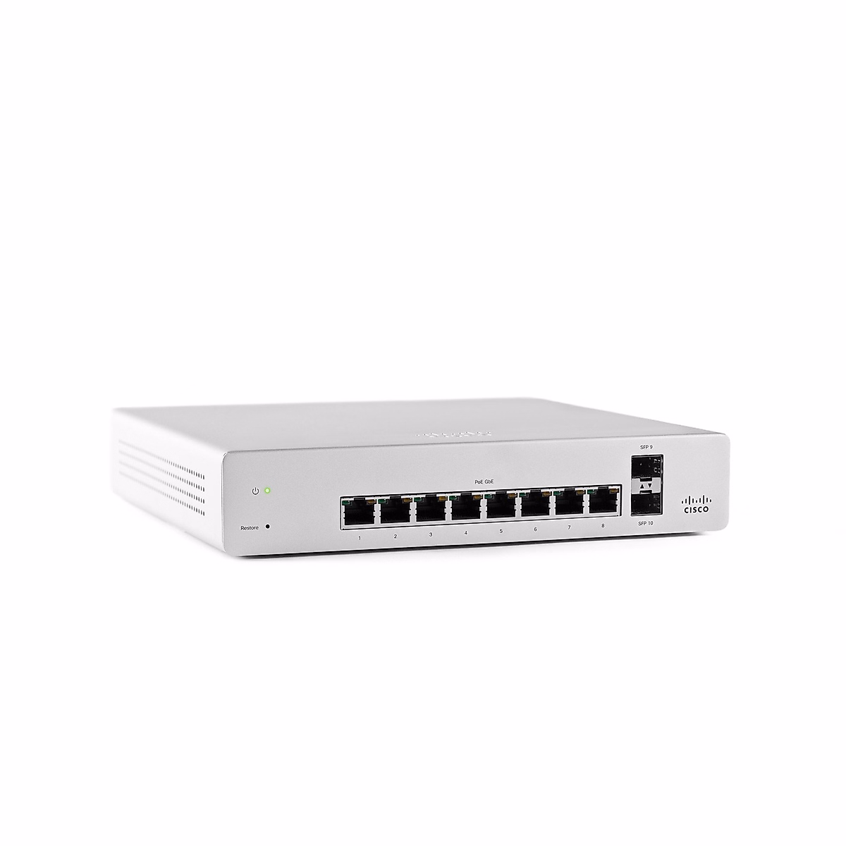 Meraki Cloud Managed MS220 Series 8 Port Gigabit PoE Switch - 8x 1GbE Ports - MS220-8P