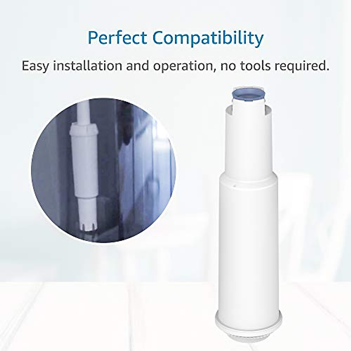 AQUACREST TÜV SÜD Certified Coffee Machine Water Filter, Replacement for Jura® Clearyl White, 64553, 7520, 60209, 68739, 62911 - Including Various Models of Nespresso®, Impressa®, 6 Pack