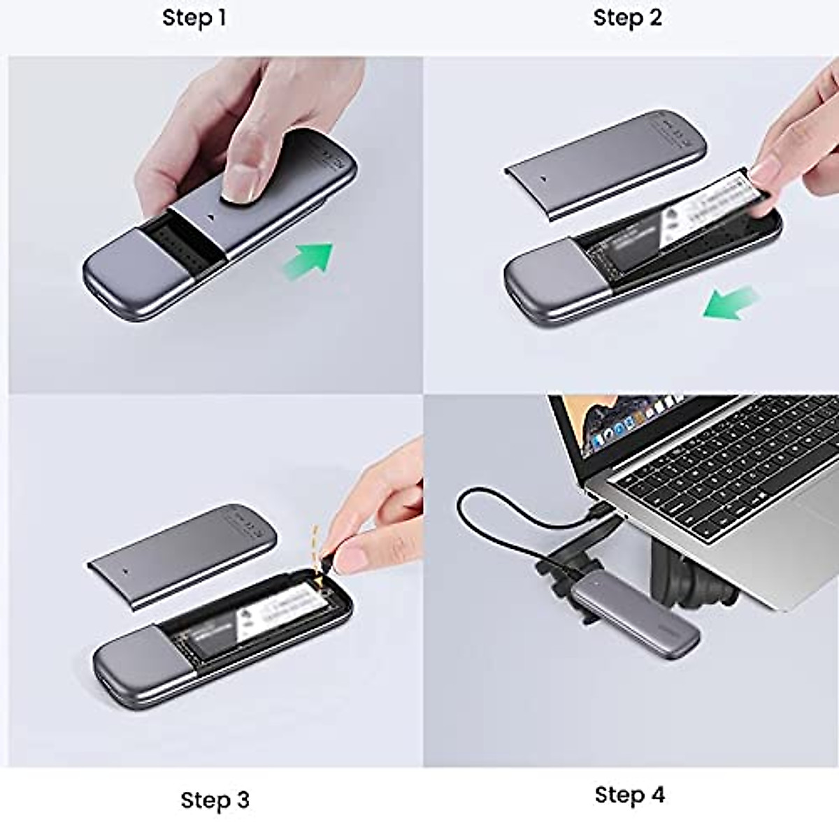 SHYPT M2 SSD Case NVME Enclosure M.2 to USB Type C 3.1 SSD Adapter for NVME PCIE NGFF SATA M/B Key SSD Disk Box M.2 SSD Case