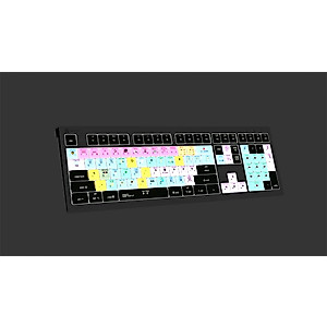 LogicKeyboard Mac Wired Backlit Keyboard Compatible with Final Cut Pro X- Astra Series- Part Number: LKBU-FCPX10-AMBH-US