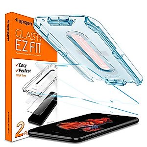 Spigen Tempered Glass Screen Protector [GlasTR EZ FIT] designed for iPhone 8 Plus [5.5 inch] [Case Friendly] - 2 Pack