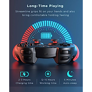 Vivefox Wireless Switch Pro Controller for Nintendo Switch/Lite Switch Wireless Controller Remote Gamepad Replacement for Nintendo Switch with 6-Axis Gyro, Dual Vibration, Motion Control