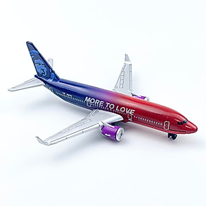 AVIAMUSE Alaska Model Airplane, Multi-Color Livery Single Plane Die-cast Model Planes Aircraft Suitable for Collection & Gifts