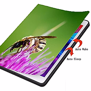 Hubin Case for iPad Air 5th Generation 2022/ iPad Air 4th Generation 2020 10.9 Inch with Pencil Holder,Dog A169 Whit Auto Sleep/Wake Up