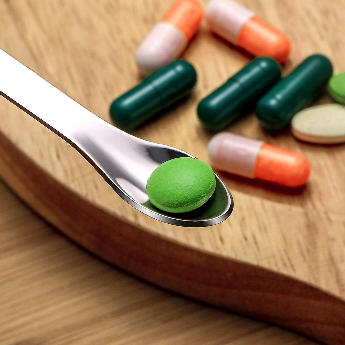 UKCOCO Lab Spatula,9 in 1 Stainless Steel Sampling Laboratory Scoops - Lab Mixing Spatulas,Length 16/18/20/22CM