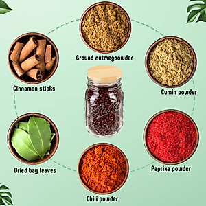 40 Pieces Bamboo Mason Jar Lids Storage Canning Jar Lids 20 Pcs Regular Mouth 20 Pcs Wide Mouth Wooden Mason Jar Lids Reusable Bamboo Lids for Mason Jars for Home Kitchen, 2 Sizes