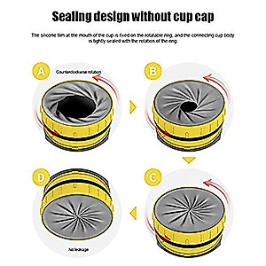 CHENGNAN Twizz Coffee Cup Aperture Mug with Straw Double Silicone TikTok Leak Proof and Insulated Revolutionary Twist Plastic Travel Mug, Lidless Panda