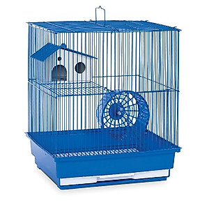Prevue Hendryx SP2010B Two Story Hamster and Gerbil Cage, Blue,Small