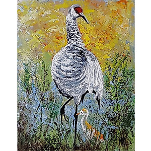 SOLD Protecting, Wildlife by Internationally Renowned Painter Yary Dluhos