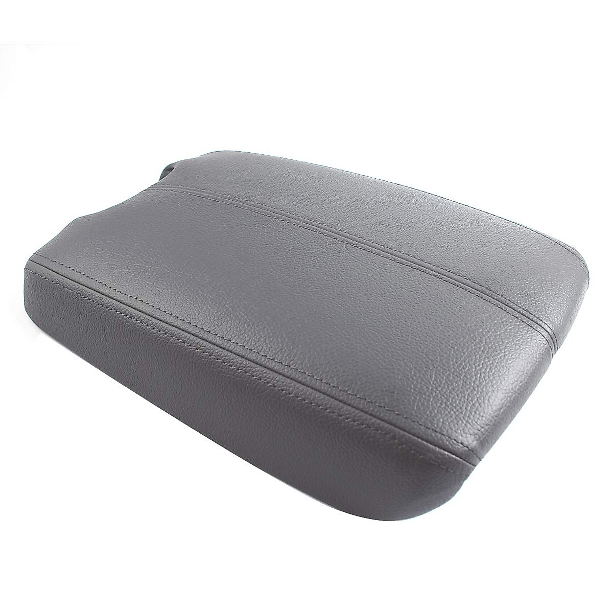 MOTOALL Auto Car Leather Suture Center Console Armrest Lid Cover Cap for 2008 2009 2010 2011 2012 Honda Accord Synthetic Leather (Vinyl) Plastic Gray