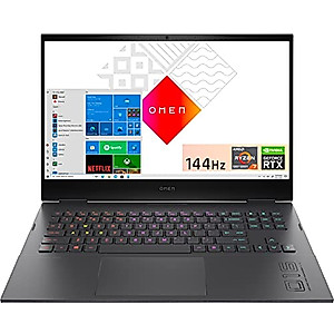 HP Omen 16 Gaming Laptop I 16.1'' FHD 144Hz IPS AMD 8-Core Ryzen 7 5800H (> i7-10750H) 32GB DDR4 512GB SSD + GeForce RTX 3050 Ti 4GB RGB Backlit USB-C B&O Win11 Micro SD Card, Black,