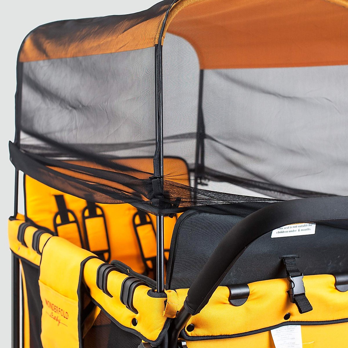 WONDERFOLD Mosquito Net for Stroller Wagon Featuring Easy Access Zippered Entrance with Quick and Easy Install and Protection from All Types of Insects (Fits Only W4 OG)