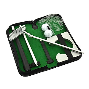Neon Executive Gift Portable Golf Putter Set Kit with Ball Hole-Cup for Travel Indoor Golf Putting Practice