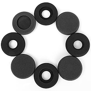 YunYiYi Ear Pads Replacment Ear Cushions Foam Compatible with Sennheiser SC 60 SC 30 USB ML/ Plantronics Blackwire C320 3210 3220 3320 USB Headphones Ear Cover (4 Pair)
