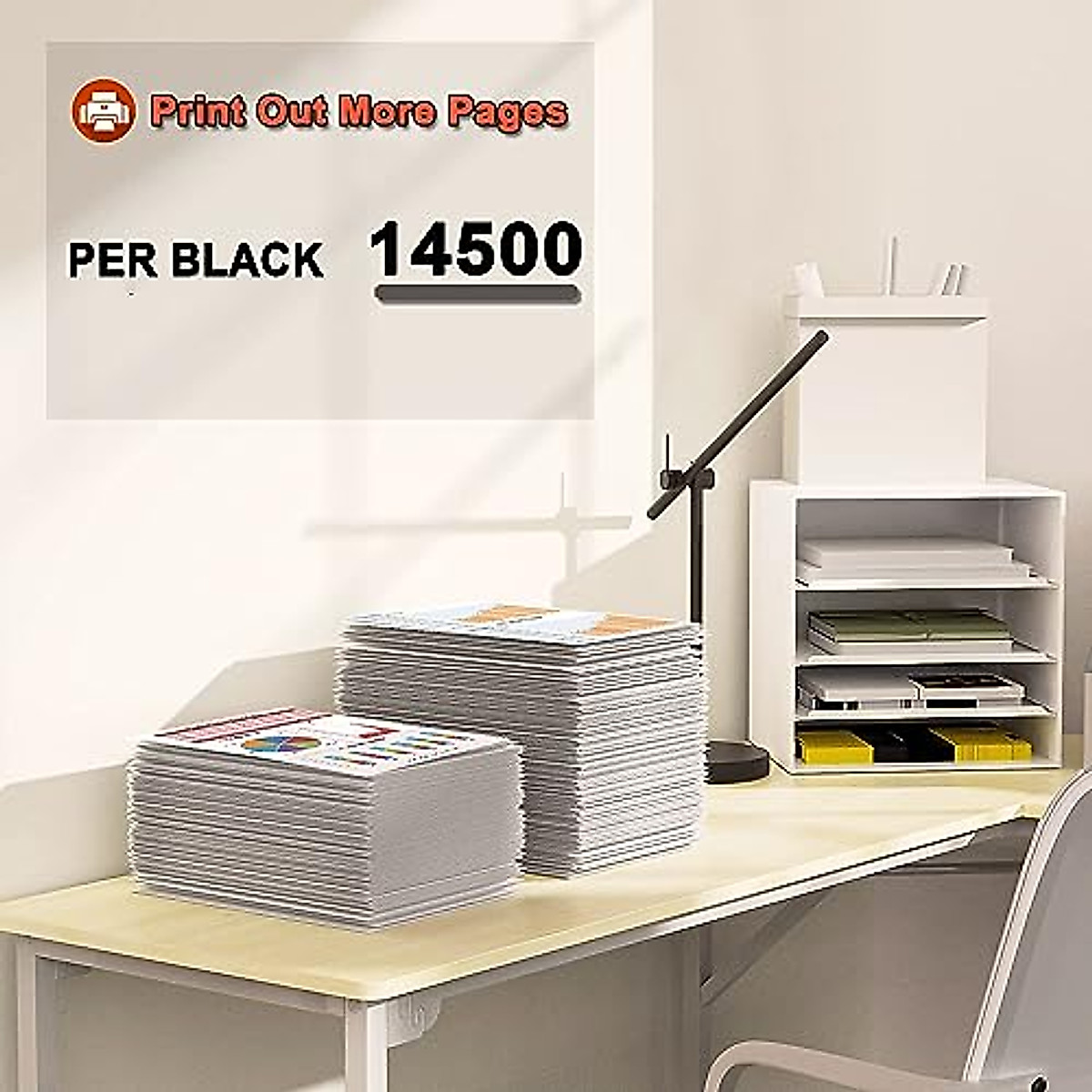 655A Black Toner Cartridge (with Chip), CF450A High Capacity Toner Cartridge, Compatible Replacement Enterprise M652dn M652n M653dn MFP M681dh FIow MFP M681f M681z Printer.(2 Pack/Black)