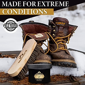 Obenauf's Heavy Duty LP Leather Preservative (8oz)- All Natural Beeswax Oil Conditioner- Rejuvenate Restore & Preserve Sunfaded or Cracked Boots Jackets Saddles Car Auto Upholstery Furniture- USA Made