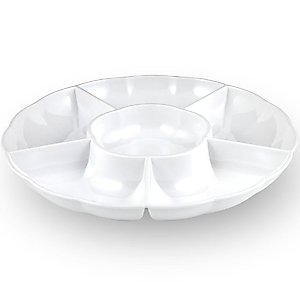 Maryland Plastic Sectional Tray - 12' | White | 1 Pc.
