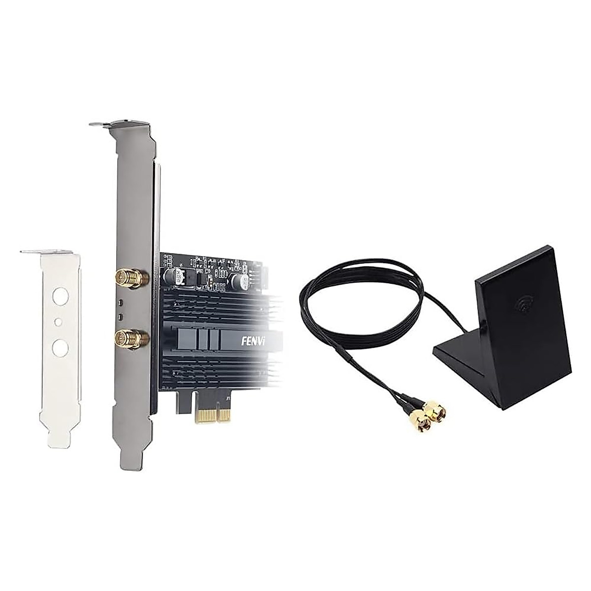 FENVi AX3000 WiFi 6 PCIe BT5.3 Card AX200NGW PCI-E WiFi Adapter Wi-Fi 6 802.11ax Card Internet Network Wireless PCIe Card Next-Gen MU-MIMO 2.4GHz 5GHz 3000Mbps 11AX Miracast vPro OFDMA WiFi nic