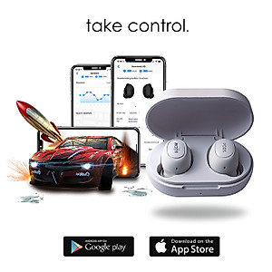 BoomPods Boombuds GS True Wireless - Bluetooth Earbuds IPX5 Water Resistant/Sweatproof Ergofit, Portable Magnetic Charging Case, Best Sports Earphones (White)