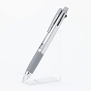 uni JETSTREAM 4&1 Red, Green, Blue, and Black 0.7mm Ballpoint Multi Pen and 0.5mm Mechanical Pencil (Silver)