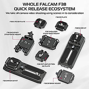 ULANZI FALCAM F38 Camera Quick Release Plate Compatible with PD Capture Camera Clip V3, 38mm Standard Mounting Adapter w 1/4" Screw, Fits for Sony Canon Monopod DSLR Slider (Top Plate Only)