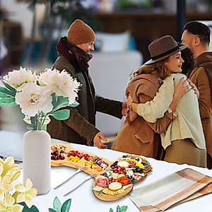 Housewarming,Wedding,Birthday gift for Lady,Valentine's Day,Christmas, Graduation gift,Appetizer Plates,charcuterire board, cheese board,Funny Cutlery Kitchen Wine Meat Cheese Platter (Right)