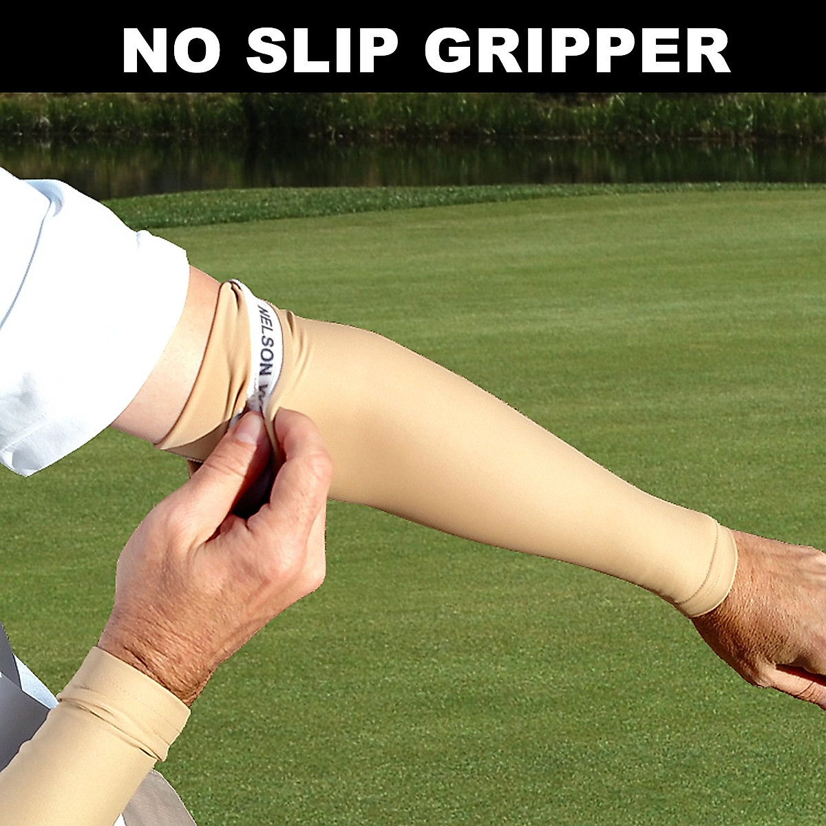 iM Sports SKINGUARDS Skin Protection Full Arm Sleeves + Protects Aging or Thin Skin + UV Protection - Unisex + Made in USA - Suntan - X-Large/XX-Large - Pair