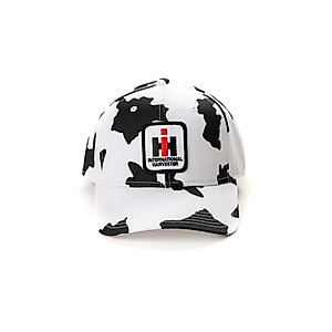 J&D Productions, Inc. International Harvester IH Logo Hat, Cow Print, 7 1/8