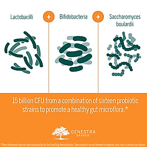 Genestra Brands HMF Multi Strain | 16 Strains of Probiotics to Promote GI Health | 60 Capsules