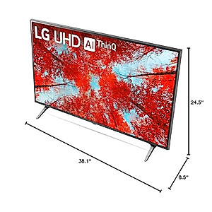 LG 43-Inch Class UQ9000 Series Alexa Built-in 4K Smart TV (3840 x 2160), 60Hz Refresh Rate, AI-Powered 4K, Cloud Gaming (43UQ9000PUD, 2022)