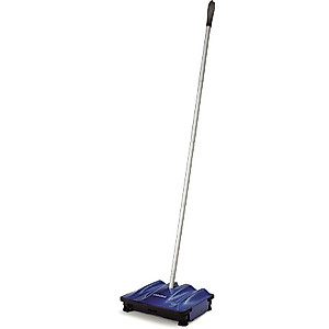 Carlisle FoodService Products 3639914 Duo-Sweeper Multi-Surface Cordless Floor Sweeper, 10" Sweeping Path
