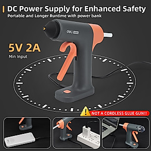 deli 3pcs Box Cutter Set and Hot Glue Gun Kit With 10pcs Glue Sticks