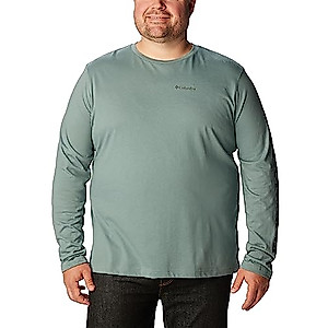 Columbia Men's Thistletown Hills Long Sleeve Logo Tee, Metal, Large