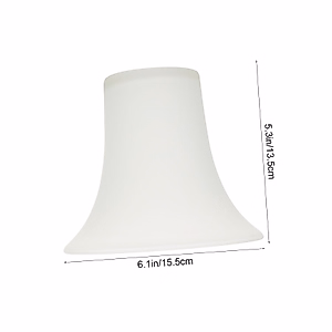 DOITOOL Chic Lampshade Glass Light Cover Easy Assembly for Bedroom Living Room Ceiling Lamp