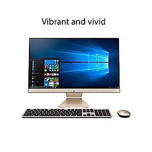 ASUS All-in-One Desktop PC, 23.8” FHD Anti-Glare Display, Intel Pentium Gold 7505 Processor, 8GB DDR4 RAM, 512GB PCIe SSD, Windows 10 Home, Kensington Lock, V241EA-DB003