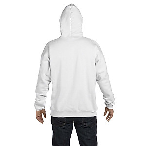 Hanes Mens Ultimate Cotton Heavyweight Pullover Hoodie,White,Large