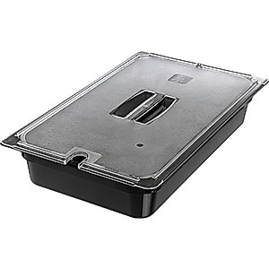 Carlisle FoodService Products 10211U07 StorPlus Full Size Polycarbonate Universal Handled Notched Food Pan Lid, Clear
