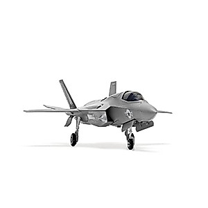 Airfix Quickbuild F-35B Lightning II Brick Building Plastic Model Airplane J6040, Gray