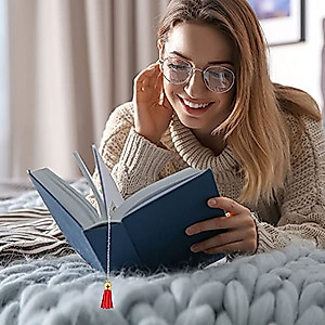 7 Pcs Teacher Appreciation Gifts from Students Metal Bookmark Book Page Marker with Pendant for Back to School Tutors Birthday Xmas Graduation Presents for Book Lover Reading Supplies (Silver)