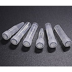 eCon Lab Supply Skirted Bottom Screw Cap Micro-Centrifuge Tubes, 1.5mL, 500/pkg. Sterile with Cap.